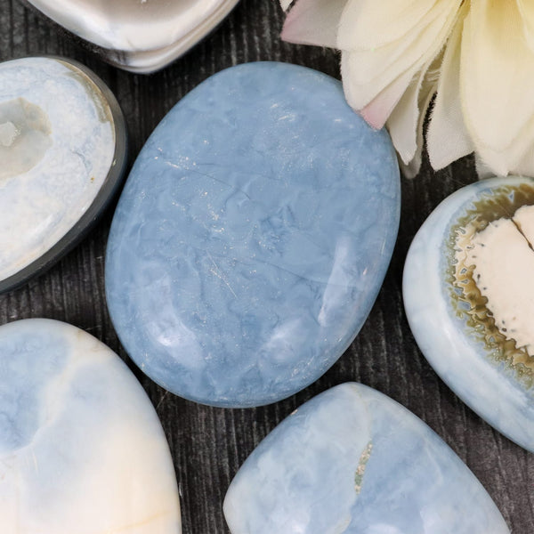 Blue Opal Healing Crystal Properties, Blue Opal Spiritual Sage Crystals