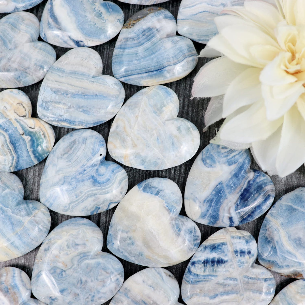 Blue Scheelite Healing Crystals, Blue Scheelite Onyx Sage Crystals