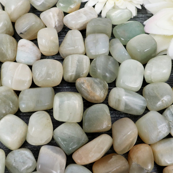 Green Moonstone Crown Chakra Crystal, Healing Crystal Sage Crystals
