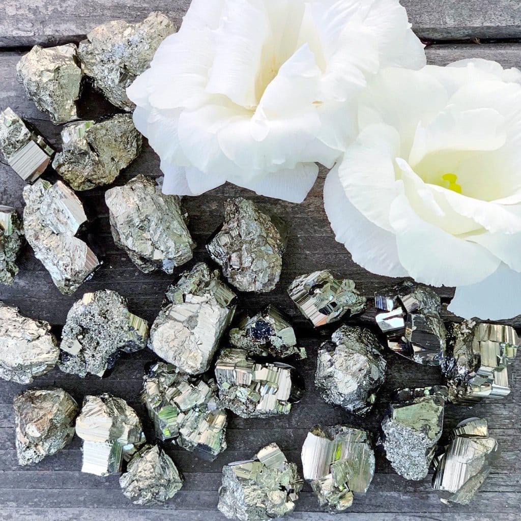 Pyrite Healing Crystal, Stone of Hidden Fire, Power, Sage Crystals