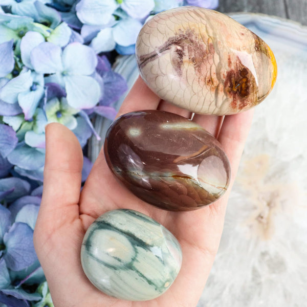 Crystals for Knowledge and Wisdom, Blue Aragonite Pebble, Sage Crystals