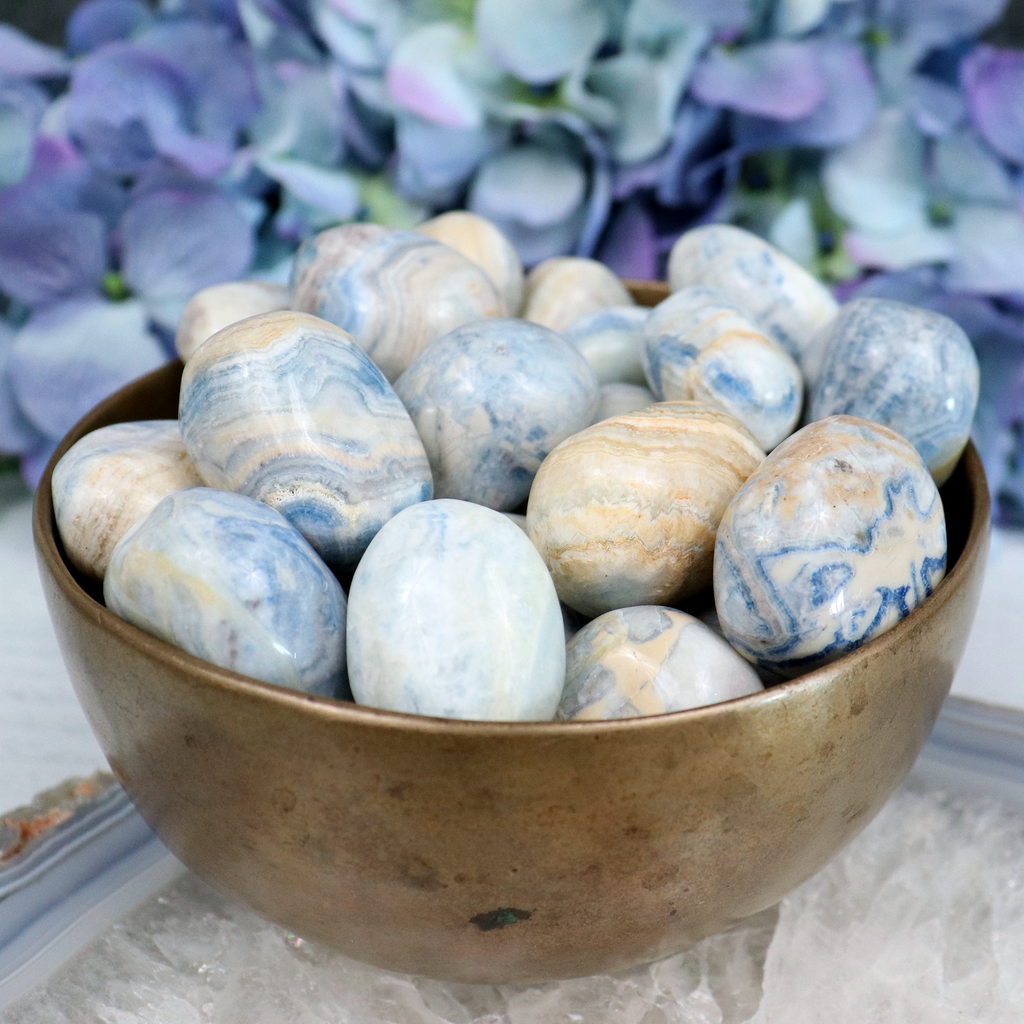 Crystals - Blue Scheelite Pebble Crystals - Blue Scheelite – Sage Crystals