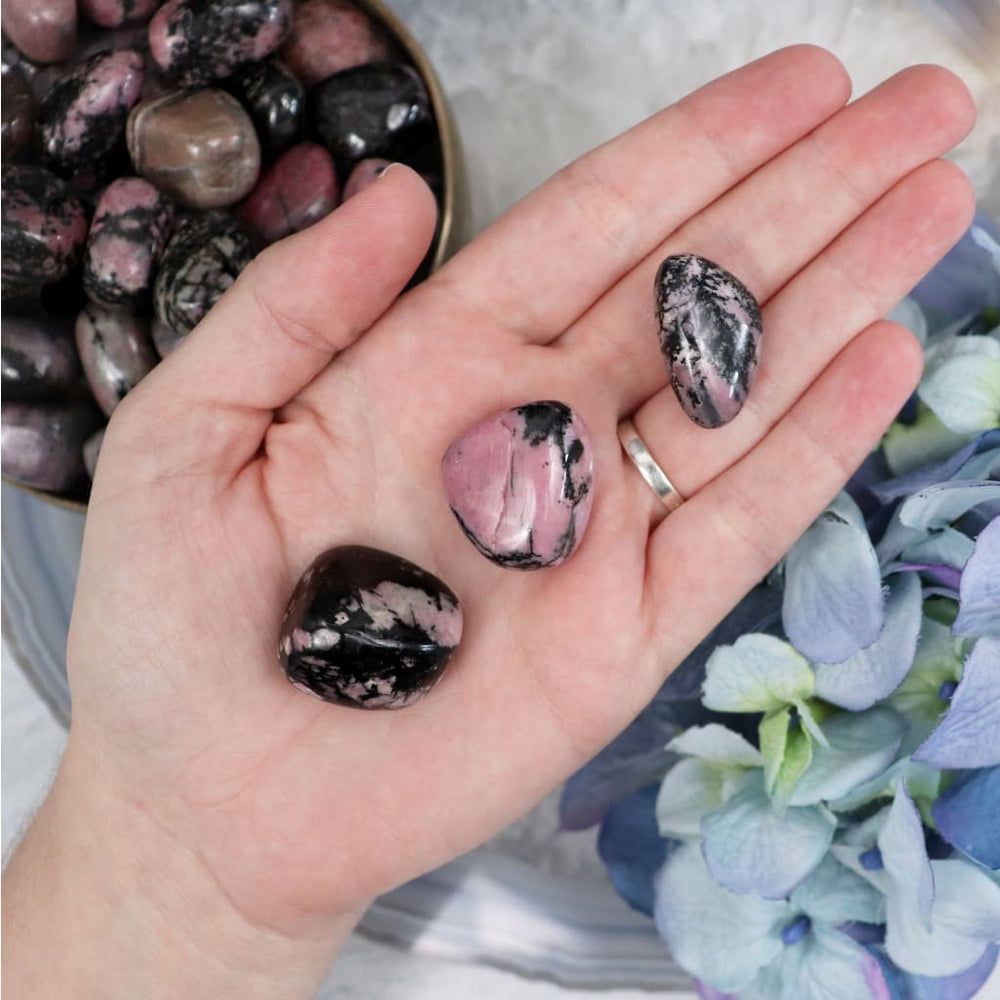 Crystals - Rhodonite Tumble Crystals - Rhodonite Tumble – Sage Crystals