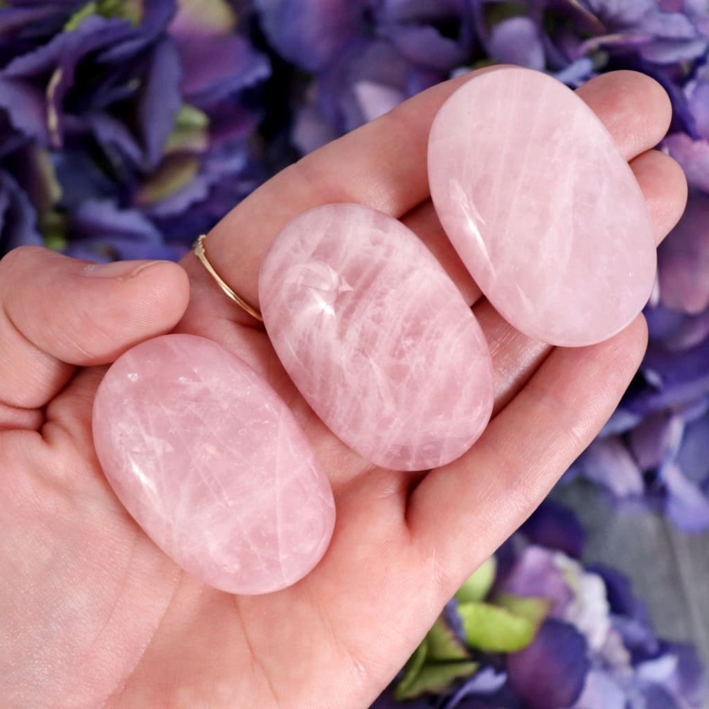 Crystals - Rose Quartz Pocket Stone Crystals - Rose Quartz – Sage Crystals
