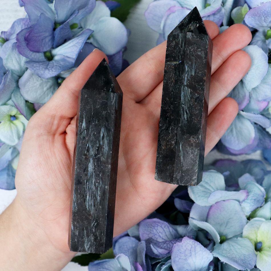 Crystals - Arfvedsonite Tower Crystals - Arfvedsonite Tower – Sage Crystals