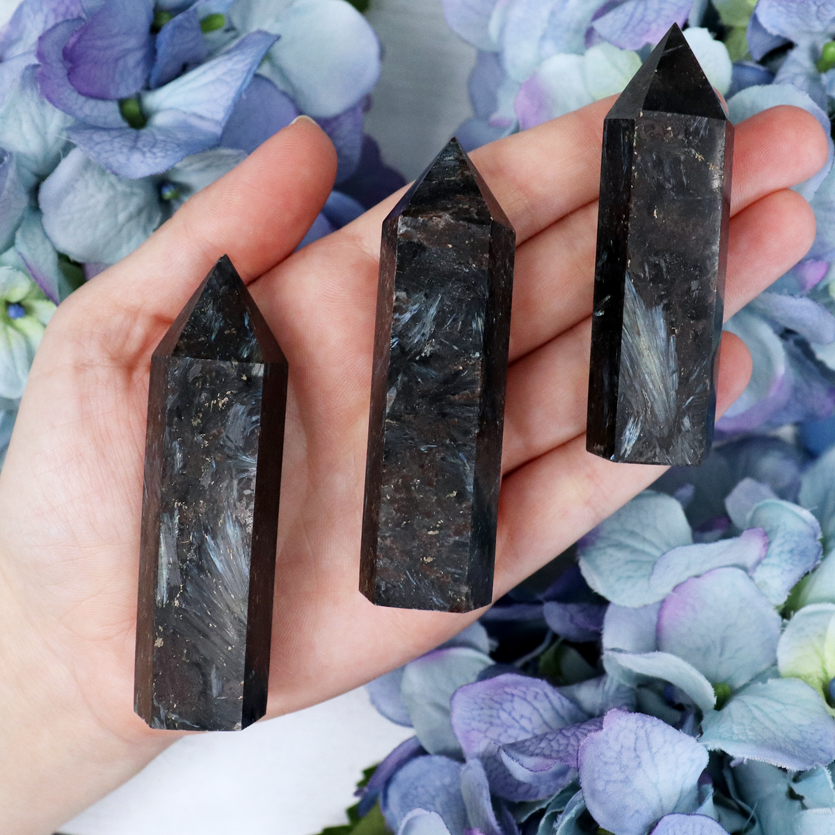 Crystals - Arfvedsonite Tower Crystals - Arfvedsonite Tower – Sage Crystals