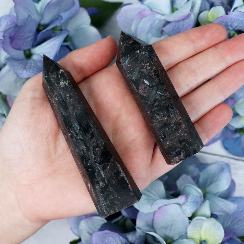 Crystals - Arfvedsonite Tower Crystals - Arfvedsonite Tower – Sage Crystals