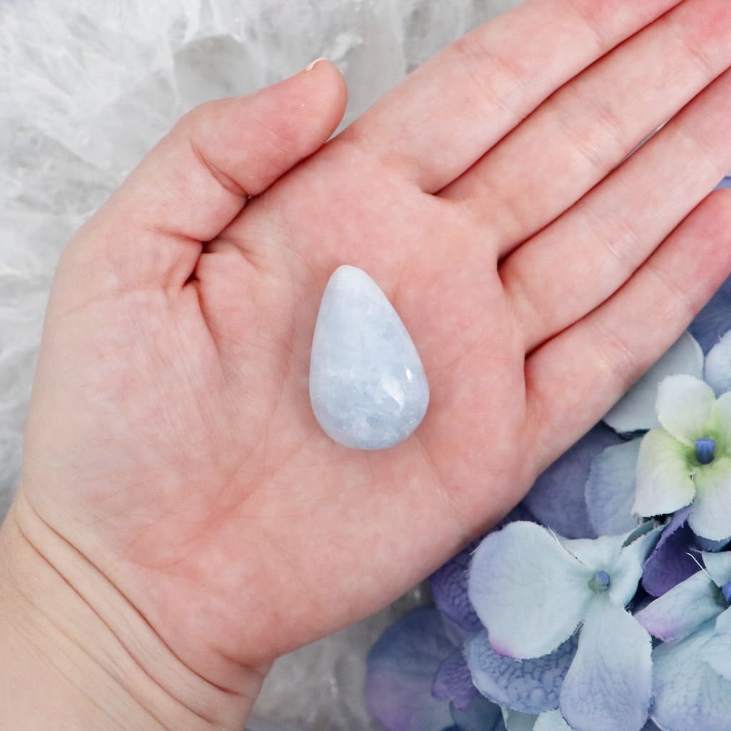 Crystals - Blue Calcite Drop Crystals - Blue Calcite Drop – Sage Crystals