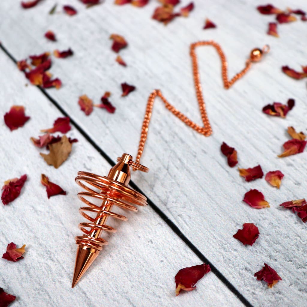 Crystals - Copper Sacred Spiral Pendulum Crystals - Copper – Sage Crystals