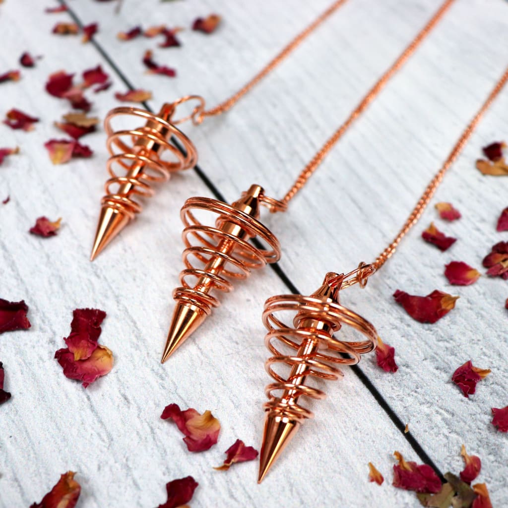 Crystals - Copper Sacred Spiral Pendulum Crystals - Copper – Sage Crystals