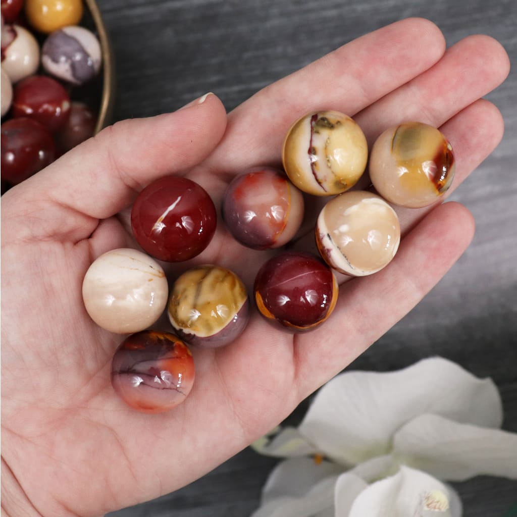 Crystals - Mookaite Jasper Mini Sphere Crystals - Mookaite – Sage Crystals