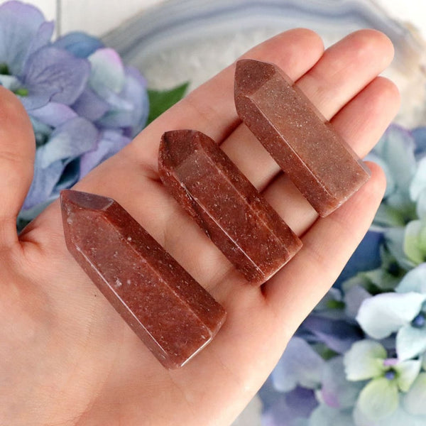 Crystals - Red Aventurine Mini Tower Crystals - Red – Sage Crystals