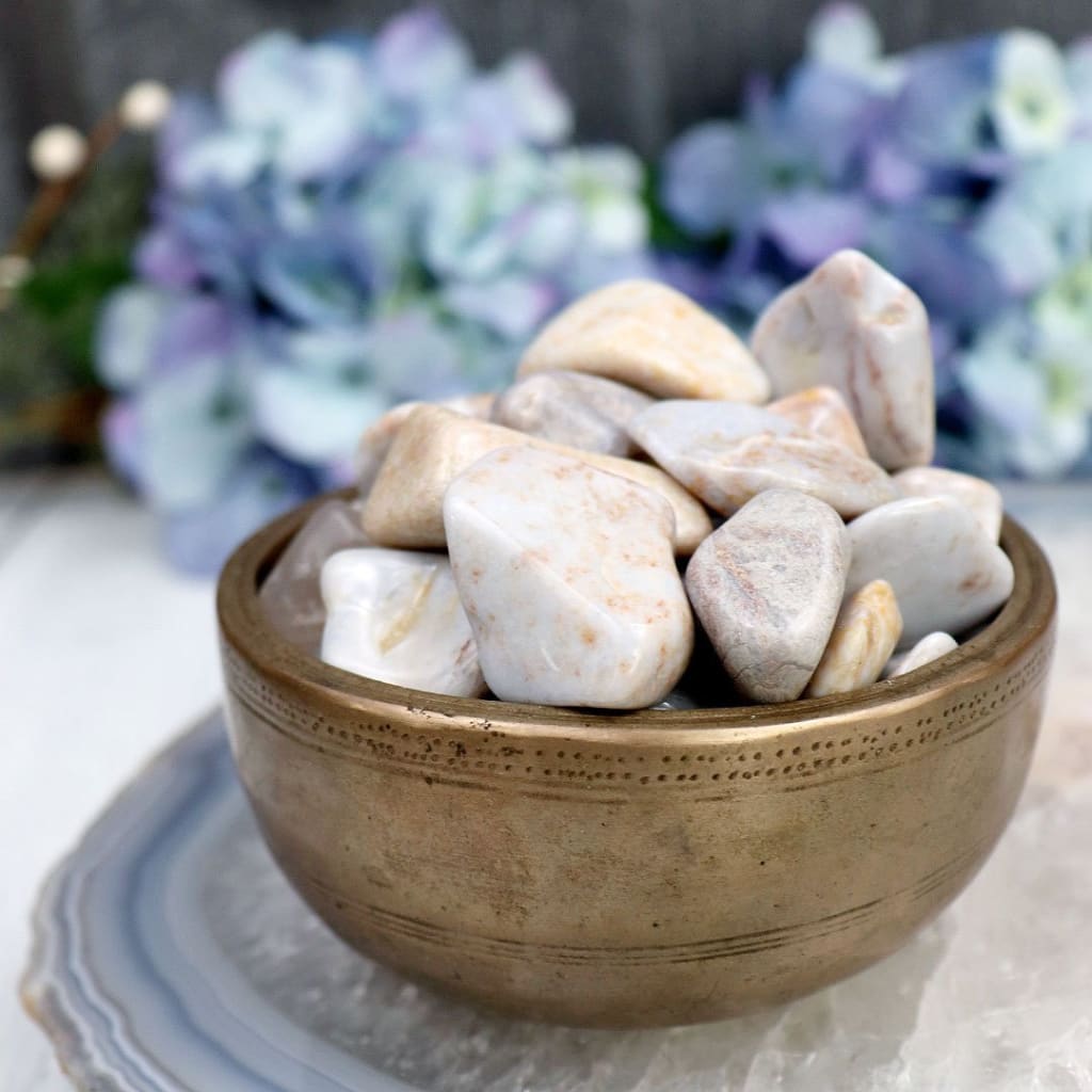 Crystals - White Jasper Tumble Crystals - White Jasper – Sage Crystals